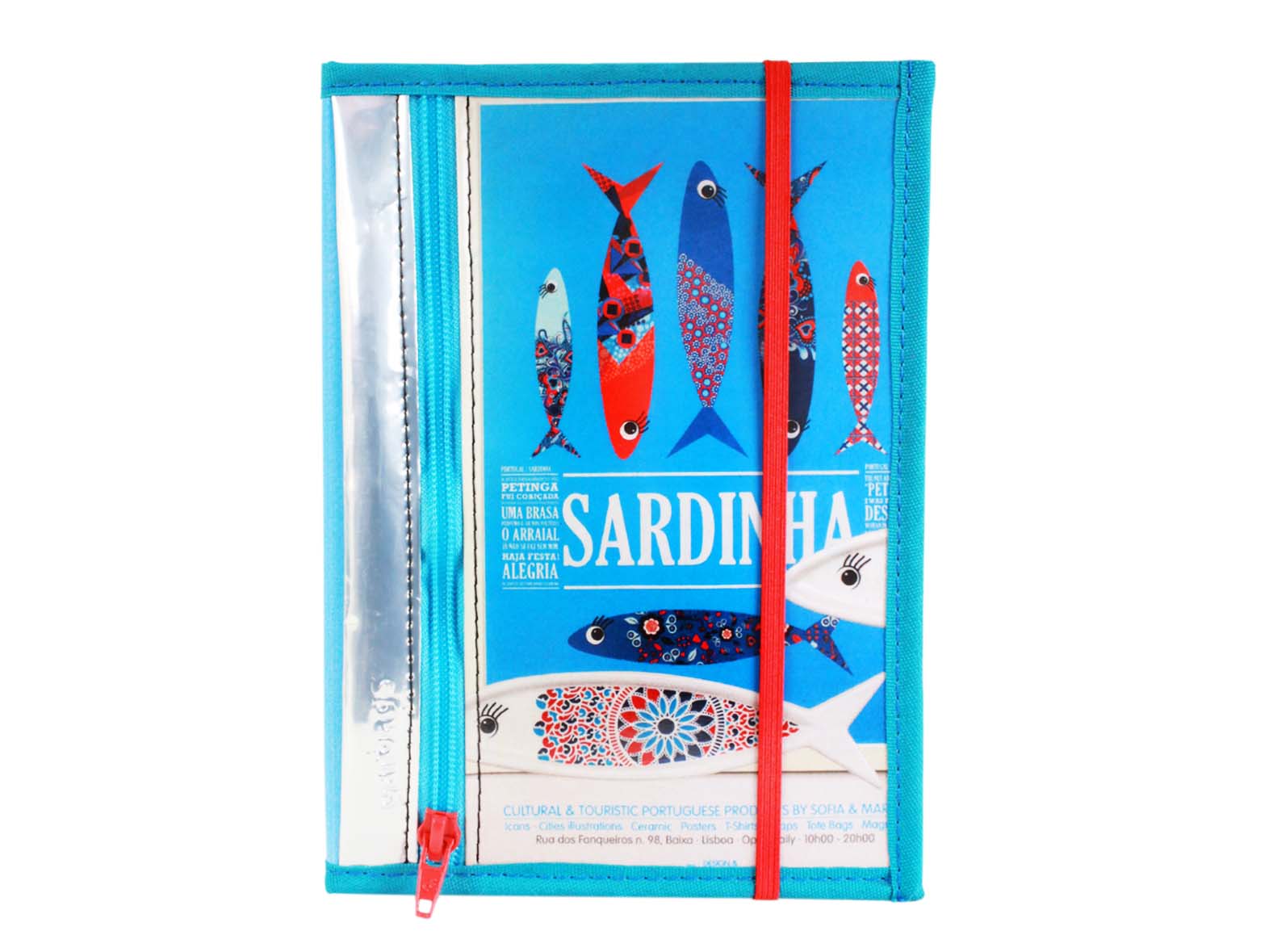 notebook A5 *lisbon exclusive* blue sardines – Garbags